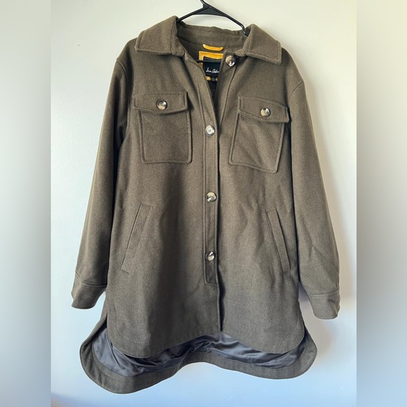 Sam Edelman | Jackets & Coats | Sam Edelman Olive Green Shacket Heavy ...